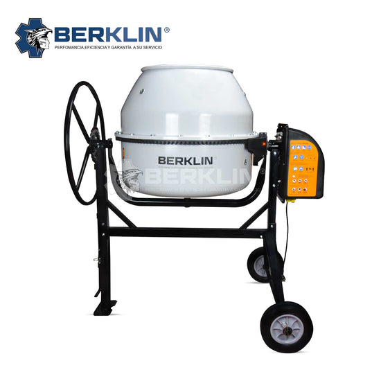 MEZCLADORA DE CONCRETO DE 250L CON 3 PALETAS 1.6HP – BERKLIN